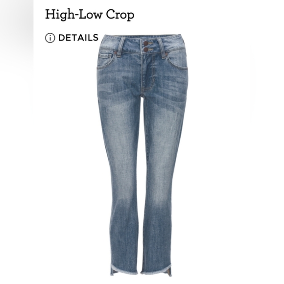 CAbi | Jeans | Cabi Highlow Crop Womens Jeans Size 8 | Poshmark